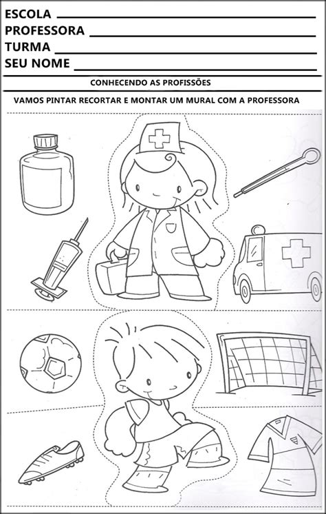 Atividades Conhecendo Algumas Profiss Es