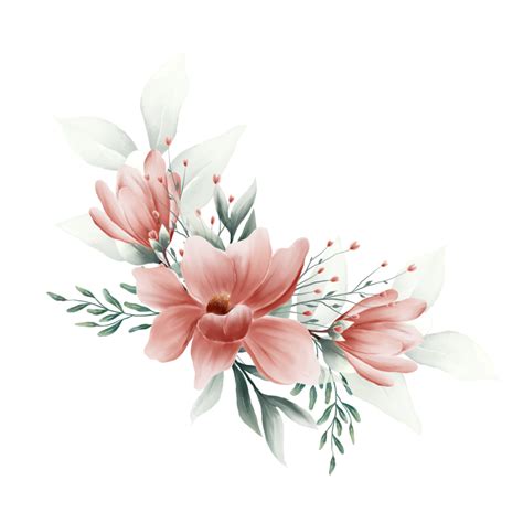 Ramo De Flores Acuarela 12028205 PNG