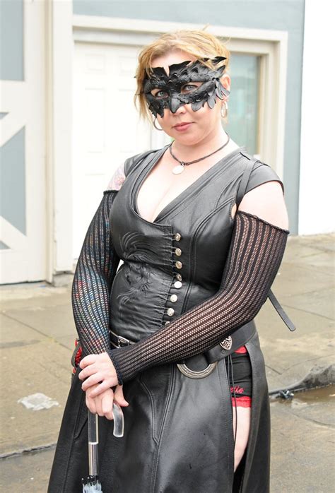 Leather And Masked Buxom Woman At Folsom Street Fair Flickr