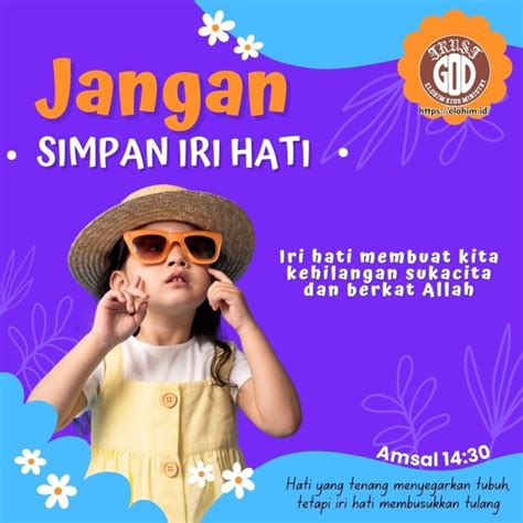 JANGAN SIMPAN IRI HATI Elohim Ministry