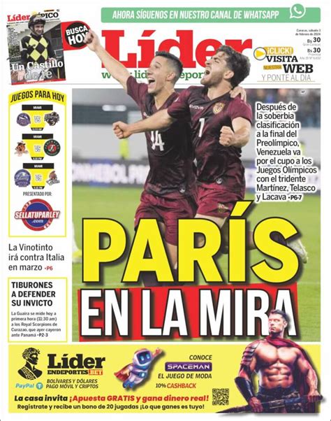 Periódico Lider en deportes Venezuela Periódicos de Venezuela