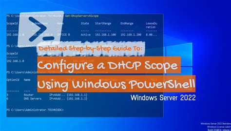 How To Configure A DHCP Scope In Server 2022 Using PowerShell