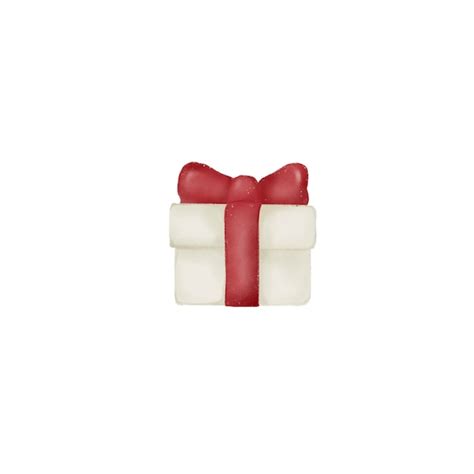 Premium PSD A White Gift Box With A Red Ribbon On The Top