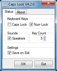 Windows On Screen CAPS LOCK Indicator Super User