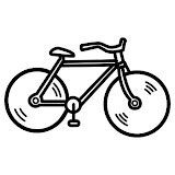 DIBUJOS DE BICICLETAS PARA COLOREAR