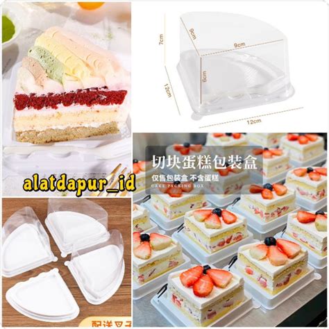 Jual 10pcs PREMIUM KOREAN Tray Mika Kue Tart Segitiga Kue Potong Slice