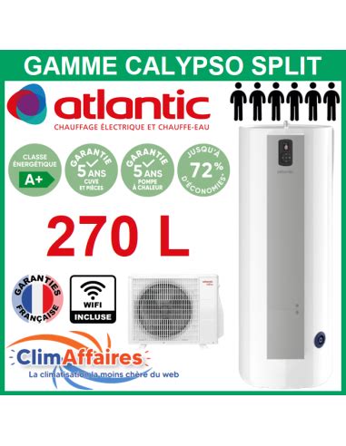 Ballon Thermodynamique Atlantic CALYPSO CONNECTE SPLIT 270 L