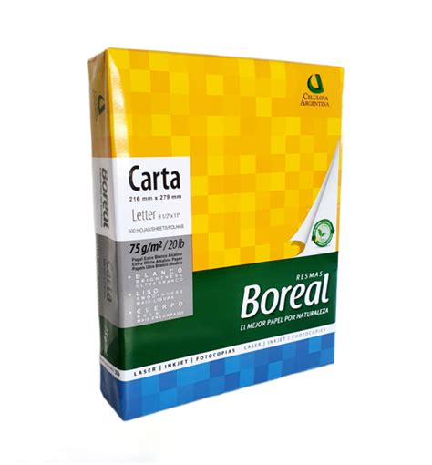 Paquete de 500 Hojas de Papel Bond de 63 gramos Tamaño Carta 215x279