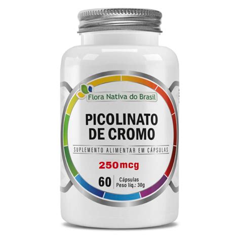 Picolinato de Cromo 250mcg 60 Cápsulas Flora Nativa