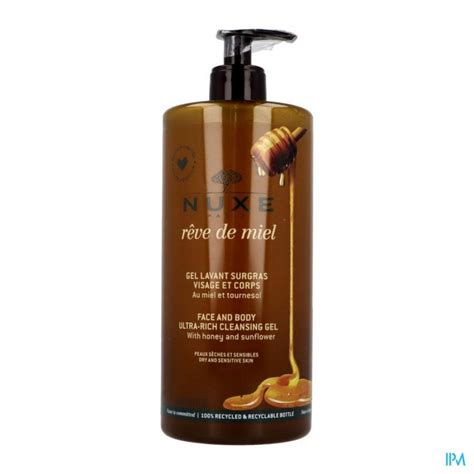 NUXE REVE DE MIEL GEL NETTOYANT SURGRAS 750ML Apotheek Thiels