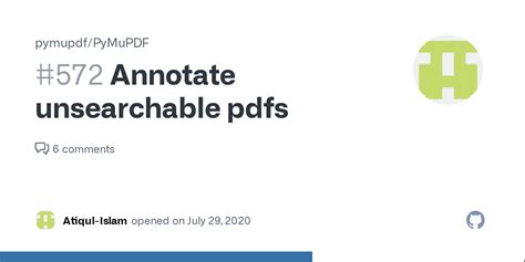 annotate unsearchable pdfs · issue 572 · pymupdf pymupdf · github