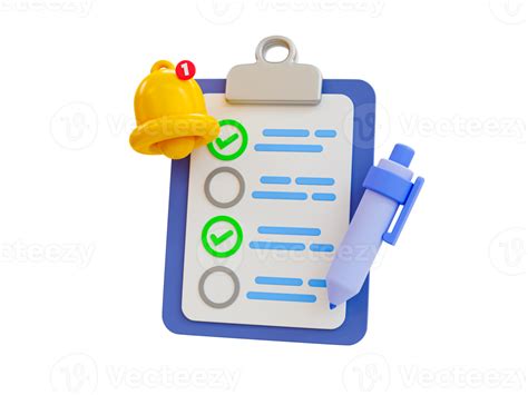 3d Minimal Zu Tun Liste Tor Leistung Konzept Checkliste Erinnerung