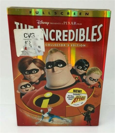 The Incredibles DVD 2 Disc Set Fullscreen Collectors Edition For