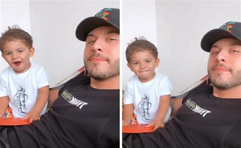 Murilo Huff ao lado de Leo seu filho Marília Mendonça o cantor