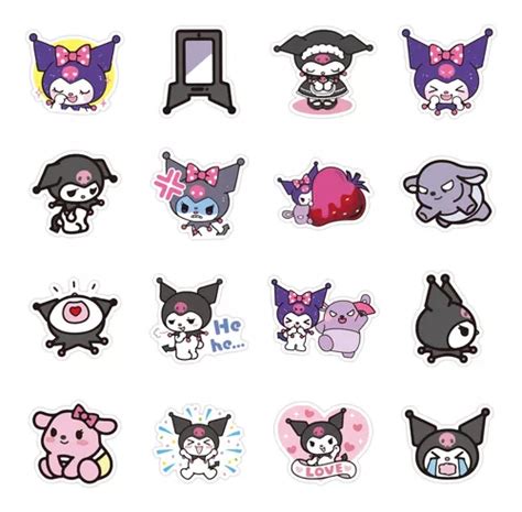 Kuromi Kawai 50 Calcomanias Stickers De Pvc Vs Agua Vsco Mebuscar México