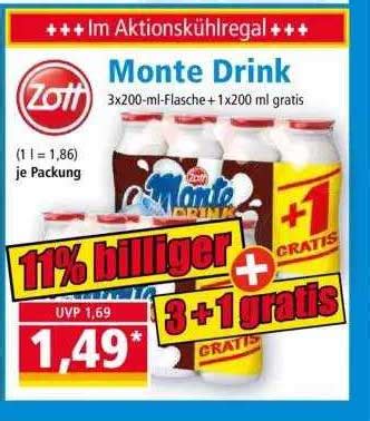 Zott Monte Drink Angebot Bei NORMA