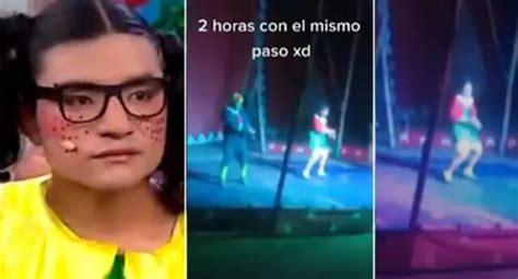TikTok Viral Chilindrina Huachana Se Presenta En Circo Hace Su Show Y