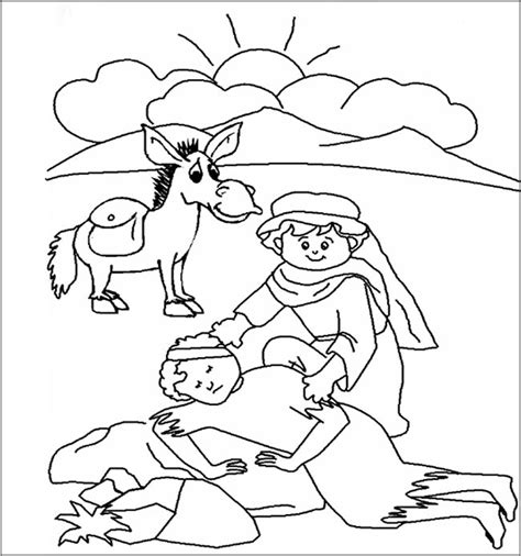 35 Desenhos Do Bom Samaritano Para Imprimir E Colorir Pintar