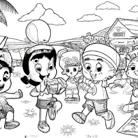 Turma da Mônica Junina Desenhos para Imprimir e Colorir