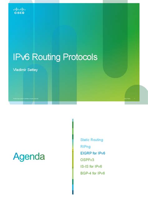 ipv6 routing protocols vladimir settey pdf i pv6 computer architecture