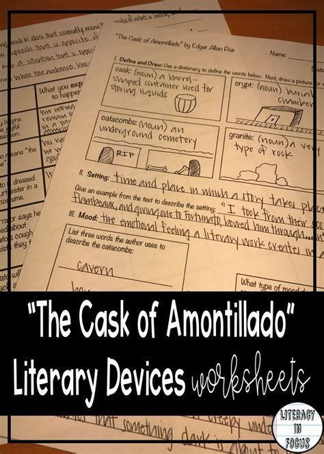 The Cask Of Amontillado Lesson Plan