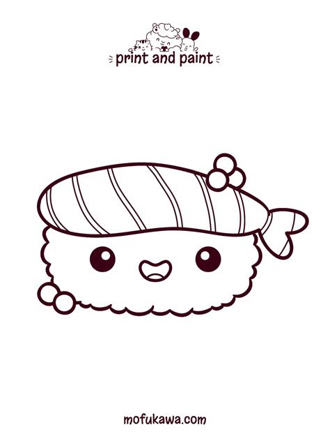 How To Draw A Kawaii Sushi Step By Step Guide Coloring Home