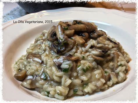 La Olla Vegetariana Risotto de champiñones
