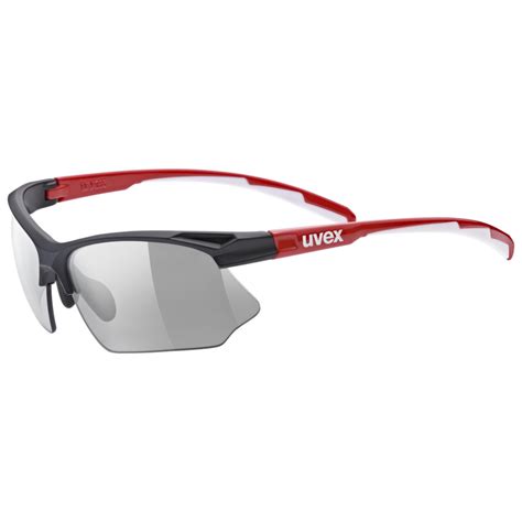 Okulary Rowerowe Uvex Sportstyle V Czarno Czerwone Rowertour