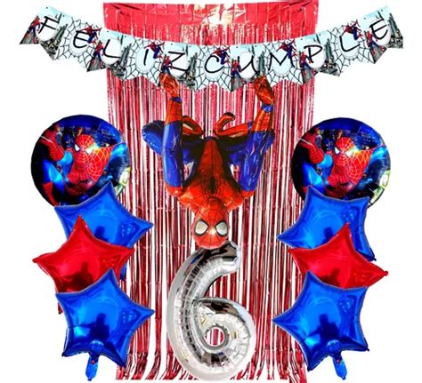 Combo Kit Globos Hombre Araña 3d 6