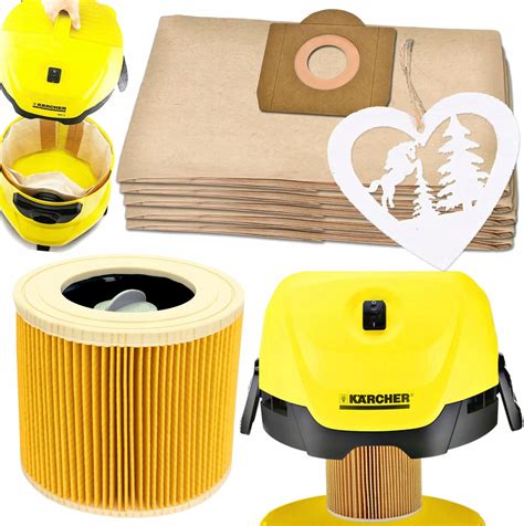 Worek Do Odkurzacza Clinus 5szt Worki Filtr Karcher Wd 3 200 Mv 3