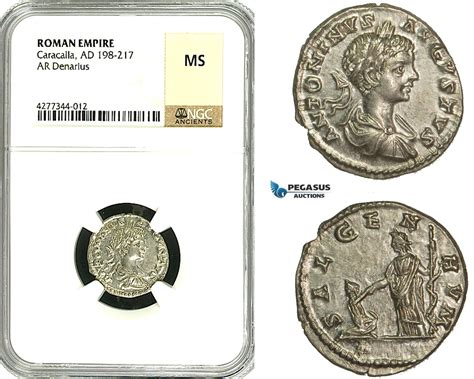 ZC82 Roman Empire Caracalla 197 217 AD AR Denarius 2 73g