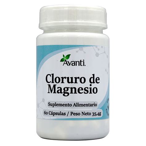 Cloruro De Magnesio 60 Capsulas Marca Avanti Tremus