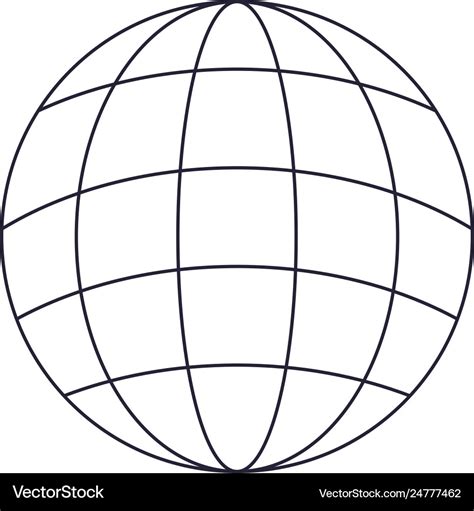 Globe Vector Lines Png