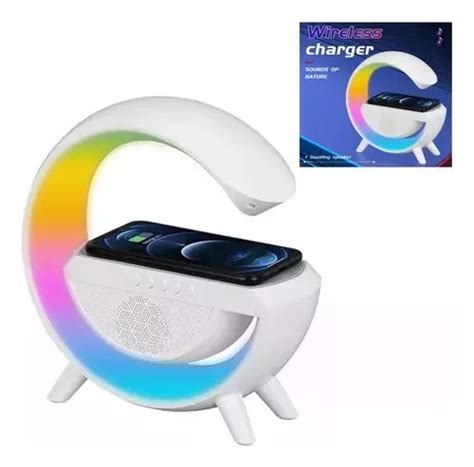 Cargador Inalámbrico Con Parlante Bluetooth Lámpara Led MercadoLibre