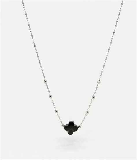 Collier Zag Velasquez Acier Onyx Noir By Cracotte
