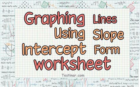 Printable Graphing Slope Intercept Form Worksheet Printable Forms