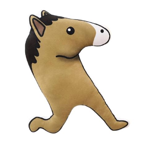 Coussin Tête de Cheval Pilou Peluche