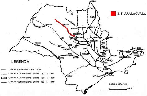 Mapa das Ferrovias de São Paulo em 1940 Download Scientific Diagram
