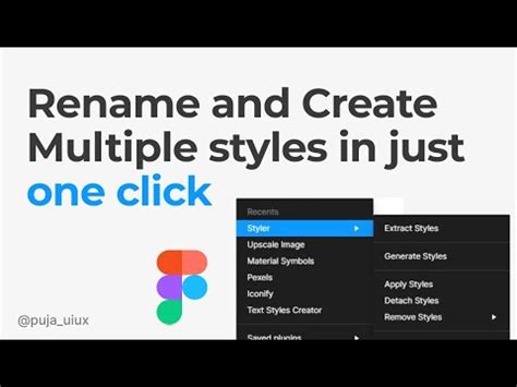 Time Saving Figma Trick With Styler Plugin For Multiple Styles Figma