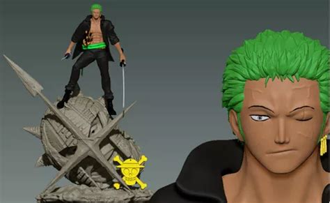 Escultura De La Batalla Épica De Zoro Vs Pica De One Piece Cuotas sin