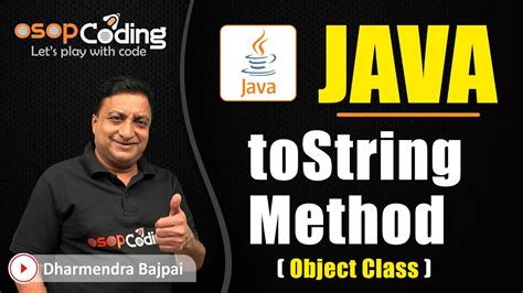ToString Method Of Object Class In Java Object Class Java For