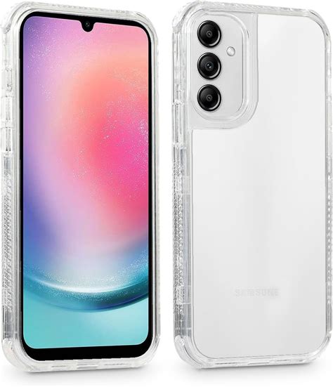 YAPANIZCEL Funda Para Samsung Galaxy A24 4G Case Uso Rudo Transparente