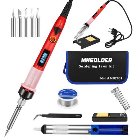Fer a Souder Kit MHSolder 80W Fer à Souder Etain avec Écran LCD