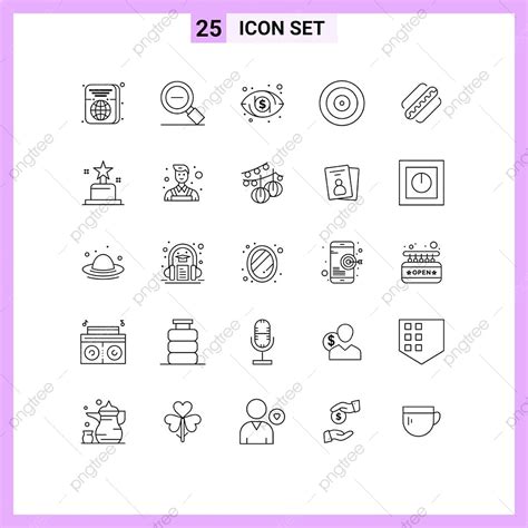 Ui Set Vector Art PNG Set Of 25 Modern Ui Icons Symbols Signs For