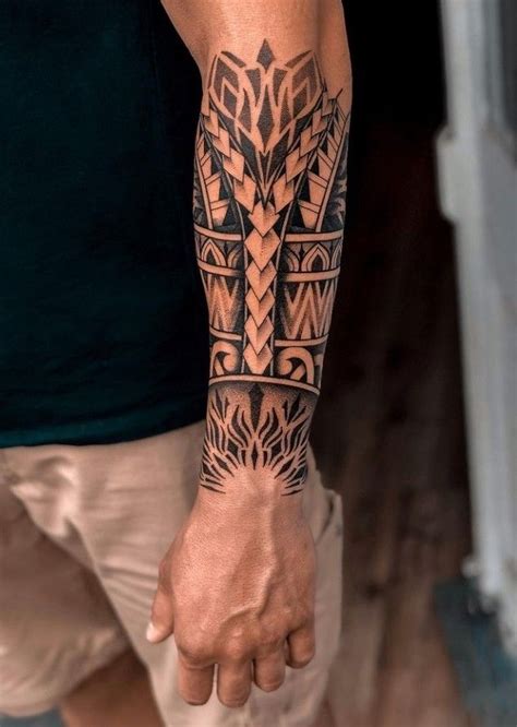 Pin De Christian Nero Sanz En Tattoo Brazo Tatuaje Polinesio En El