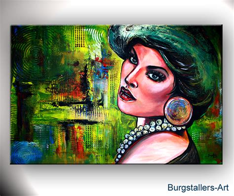 BURGSTALLER Abstrakte Gemälde ORIGINAL Bilder Kunst Malerei Unikat