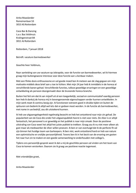 12 Voorbeeld Van Een Motivatiebrief Schrijven