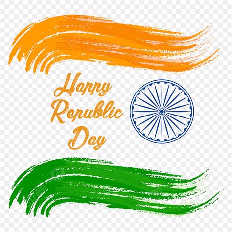 Indian Independence Day Vector Art PNG Orange Green Indian