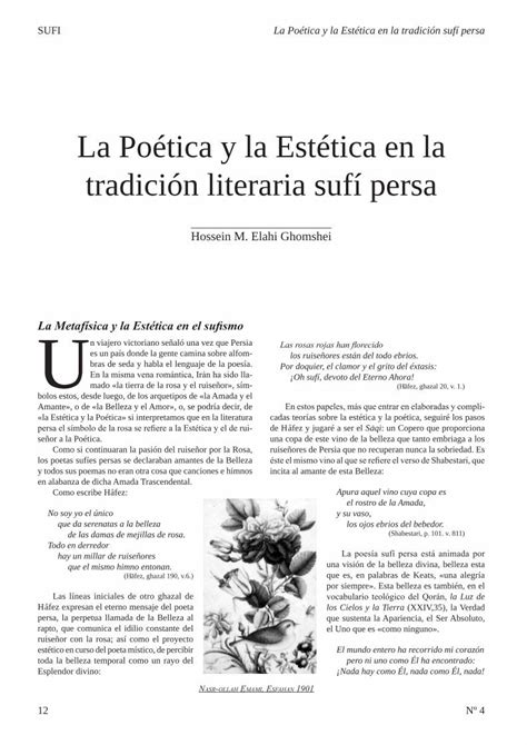 PDF La Poética y la Estética en la tradición literaria sufí