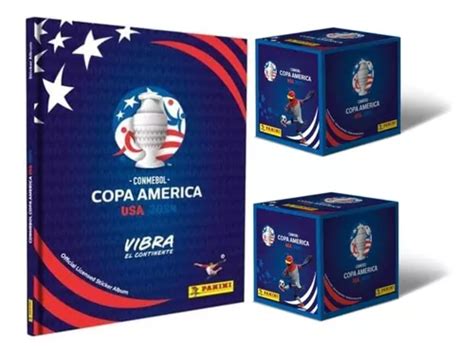 Cajas Album Tapa Dura Copa America Usa Panini Env O Gratis